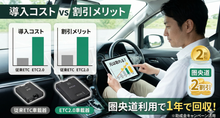 ETC2.0とETCの違いを徹底解説！料金割引から渋滞回避まで、どちらを選ぶべきか丸わかり